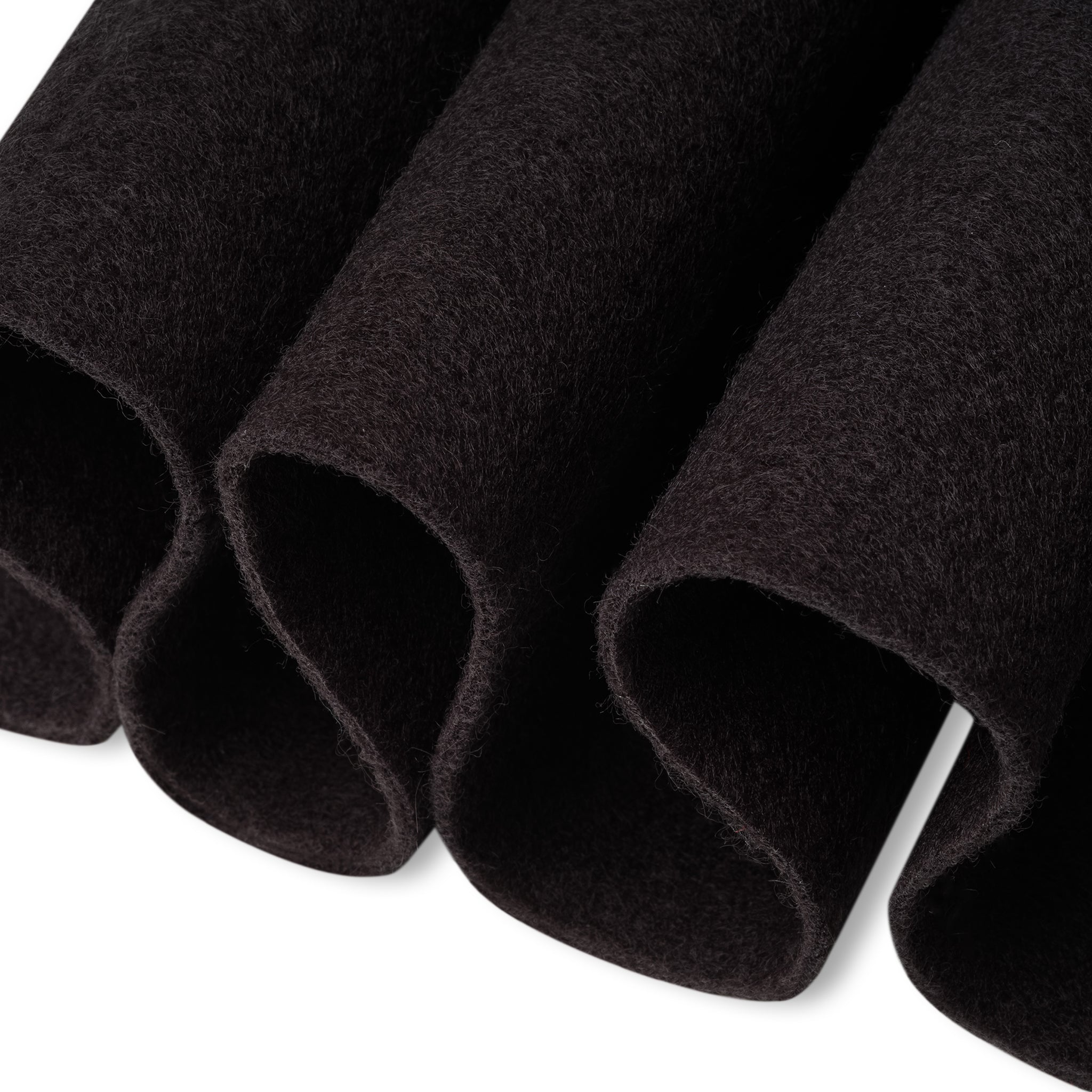 FabricLA Acrylic Felt Fabric 72 inch Wide 1.6mm Thick Felt by The Yard Use Felt Sheets for Sewing Cushion and Padding DIY Arts Crafts Black